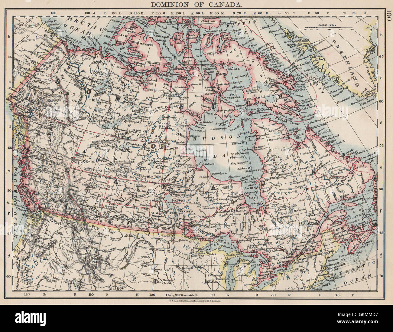Canada map red hi-res stock photography and images - Alamy