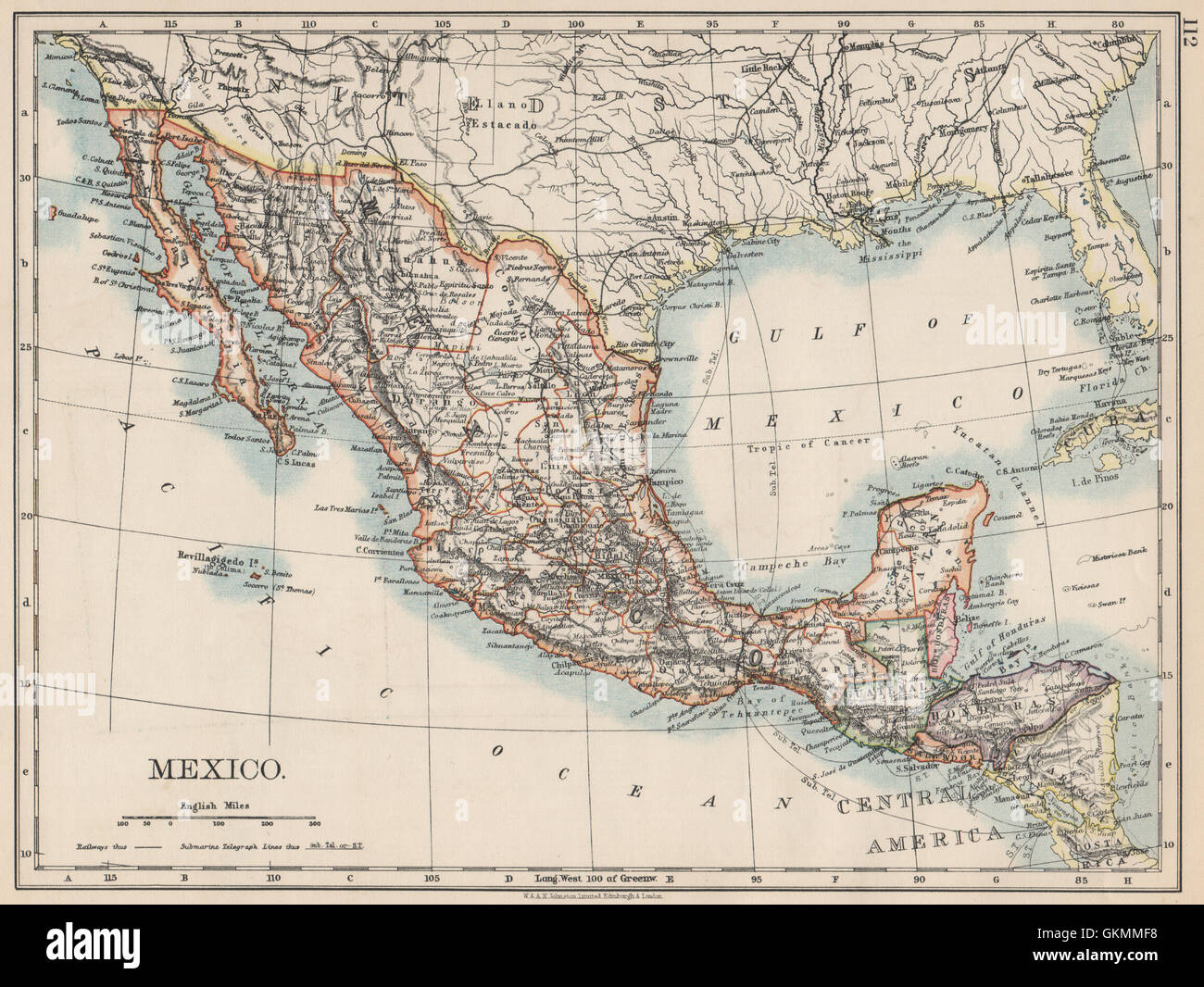 Map Of The Republic Of Mexico High Resolution Stock Photography and ...