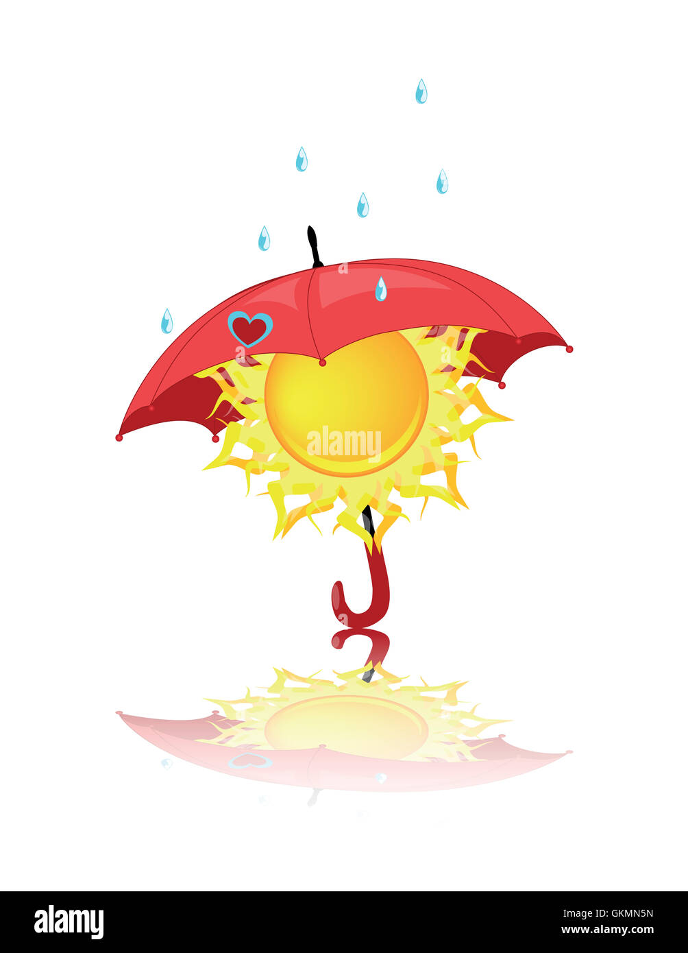 Bad weather summer rain Cut Out Stock Images & Pictures - Alamy