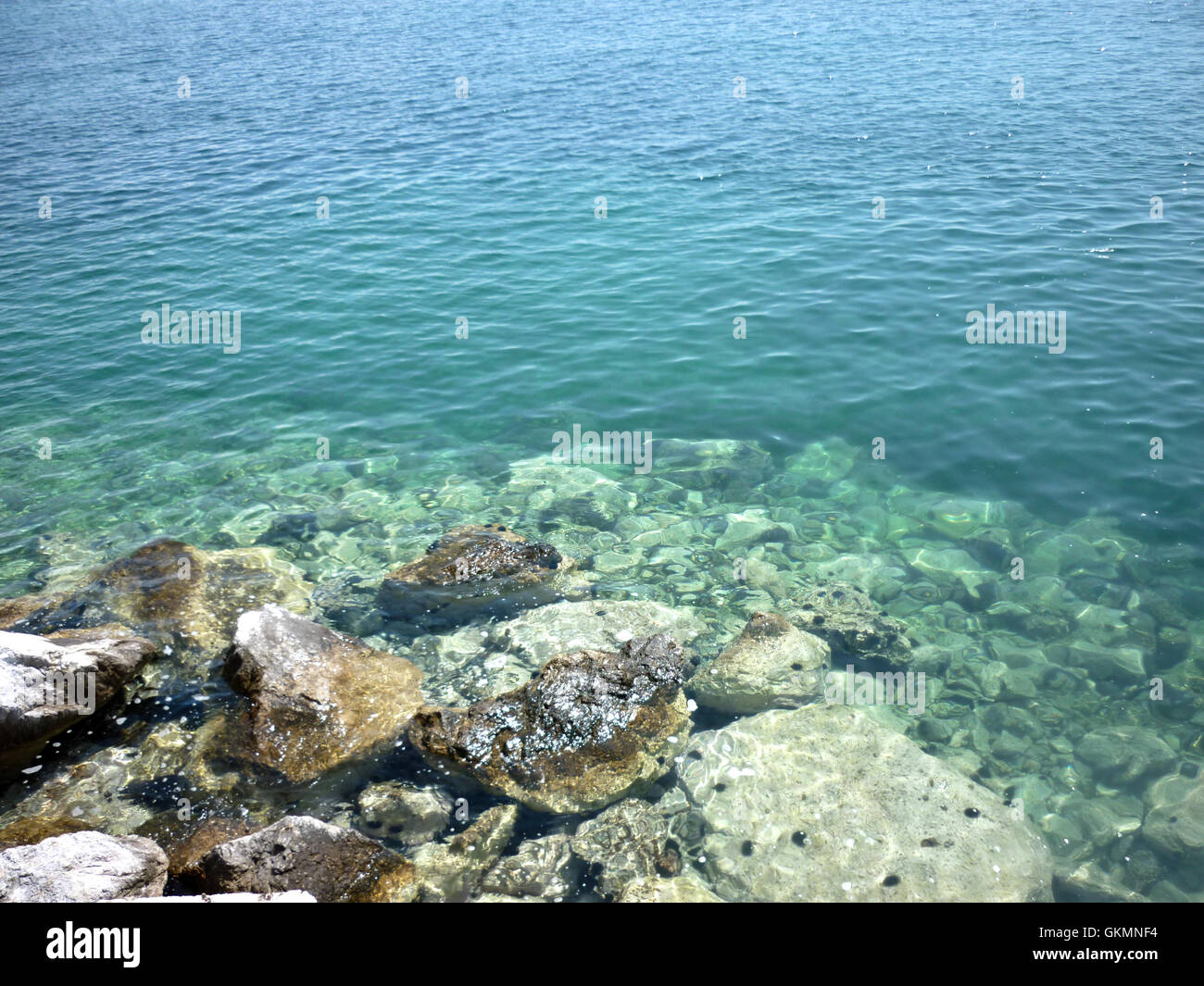 Underwater stones and sea surface Stock Photo - Alamy