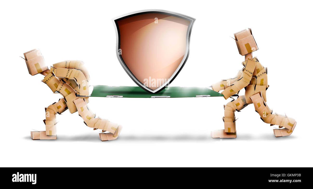 Cardboard shield hi-res stock photography and images - Alamy