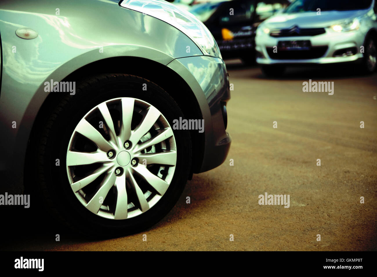 wheel and bumper of a modern passenger car Stock Photo - Alamy