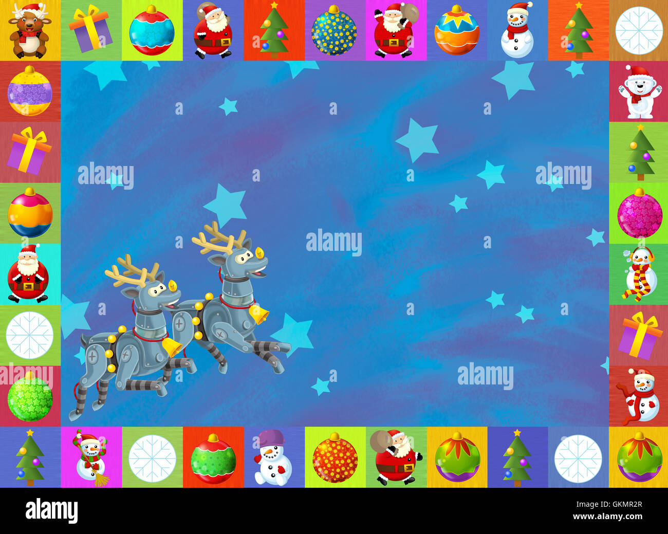 The happy christmas scene - christmas robots - robotics - electronics ...