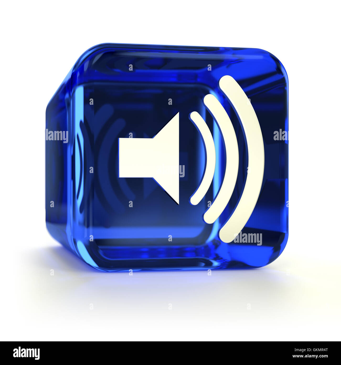 Blue Sound On Icon Stock Photo - Alamy