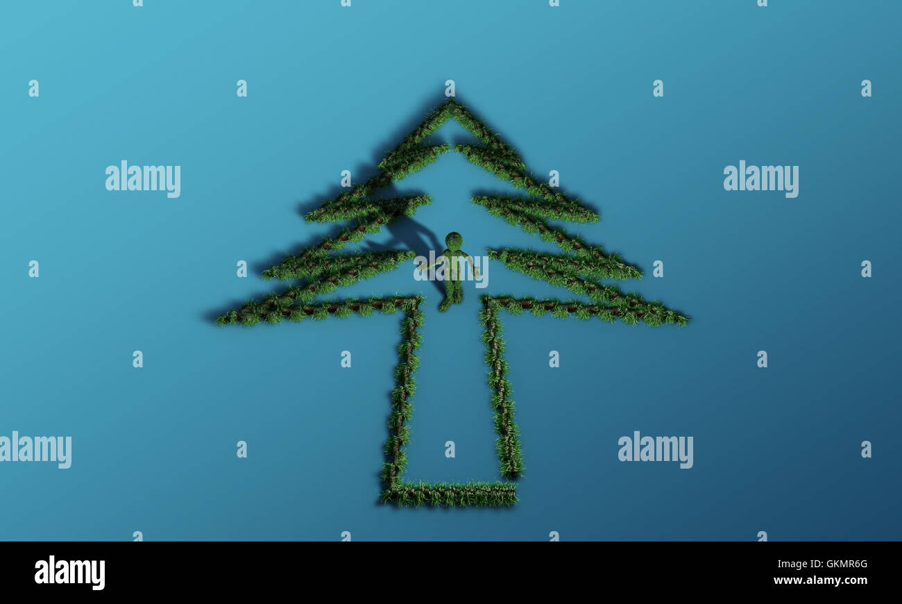 green grass man Stock Photo - Alamy