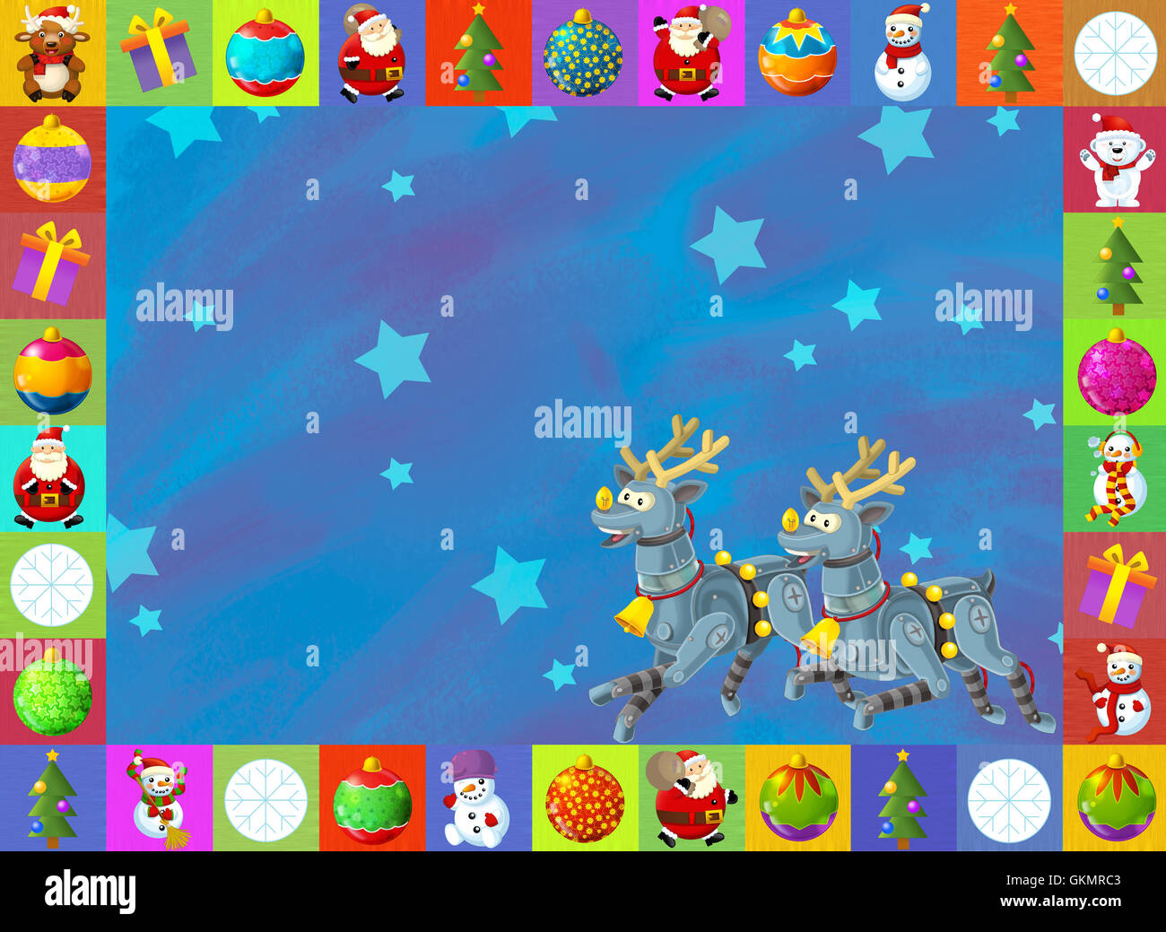 The happy christmas scene - christmas robots - robotics - electronics ...