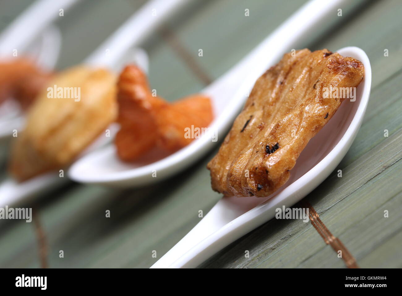 salty rice snacks Stock Photo - Alamy