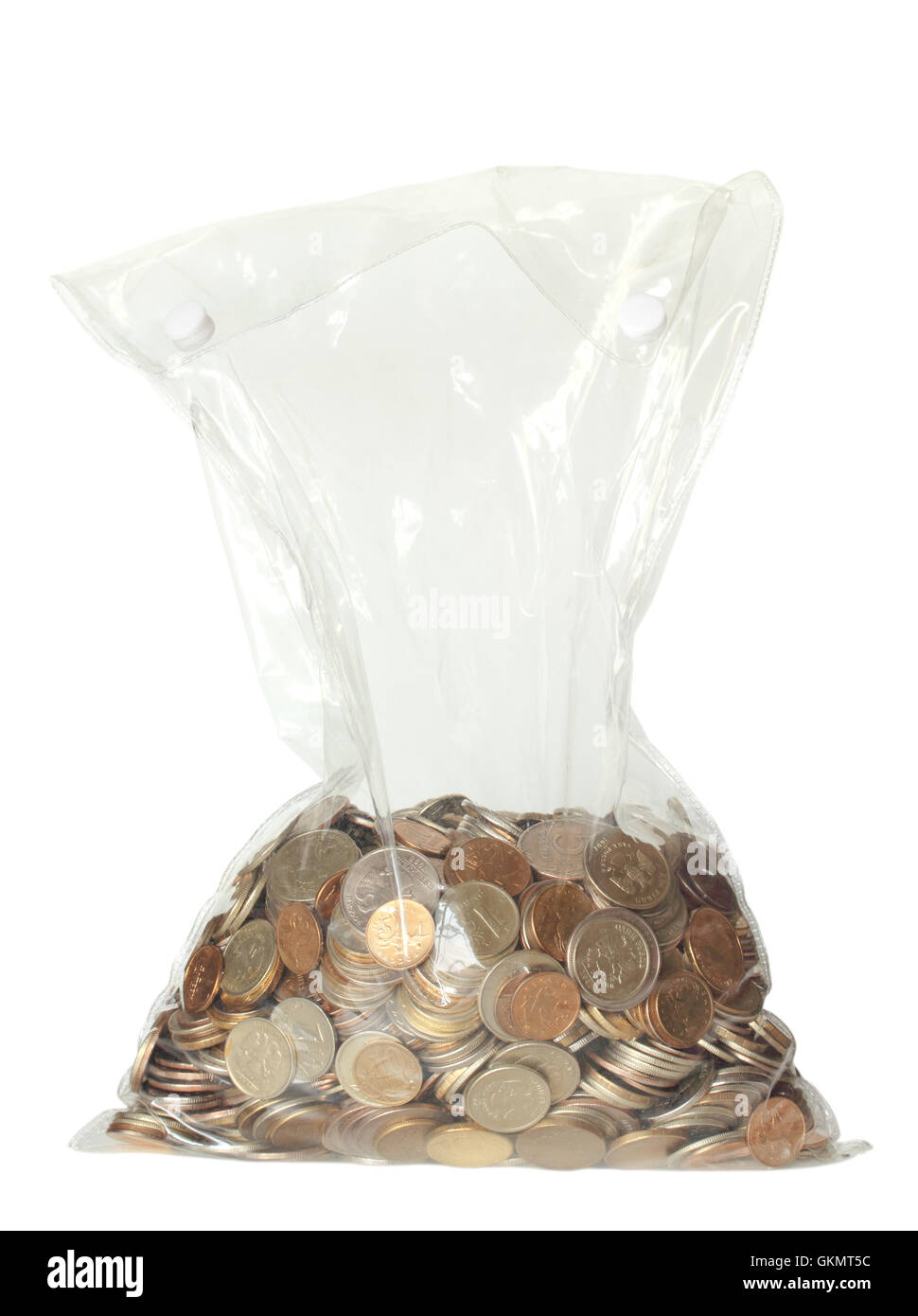 Bank coin money bag Cut Out Stock Images & Pictures - Alamy