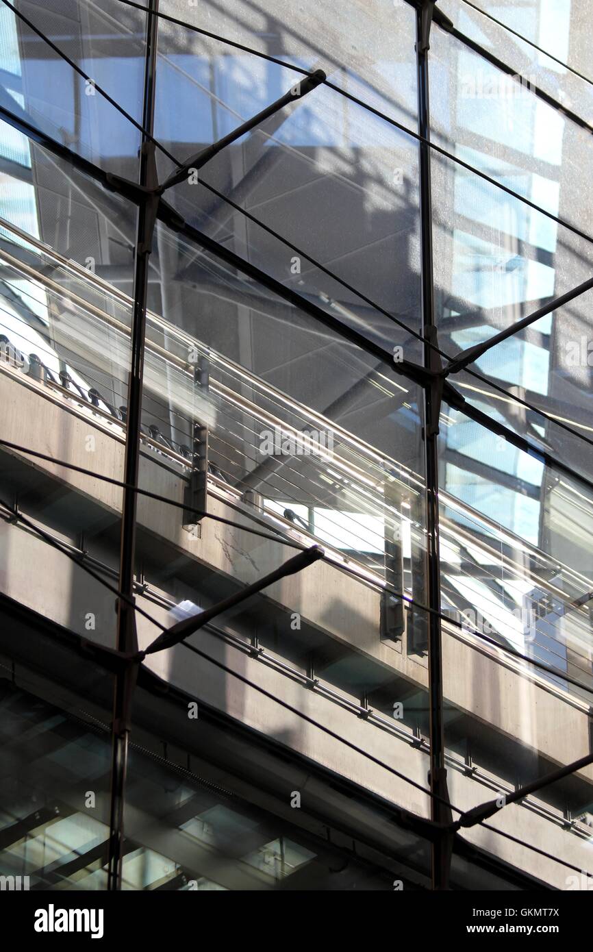 modern glass and steel structure Stock Photo - Alamy