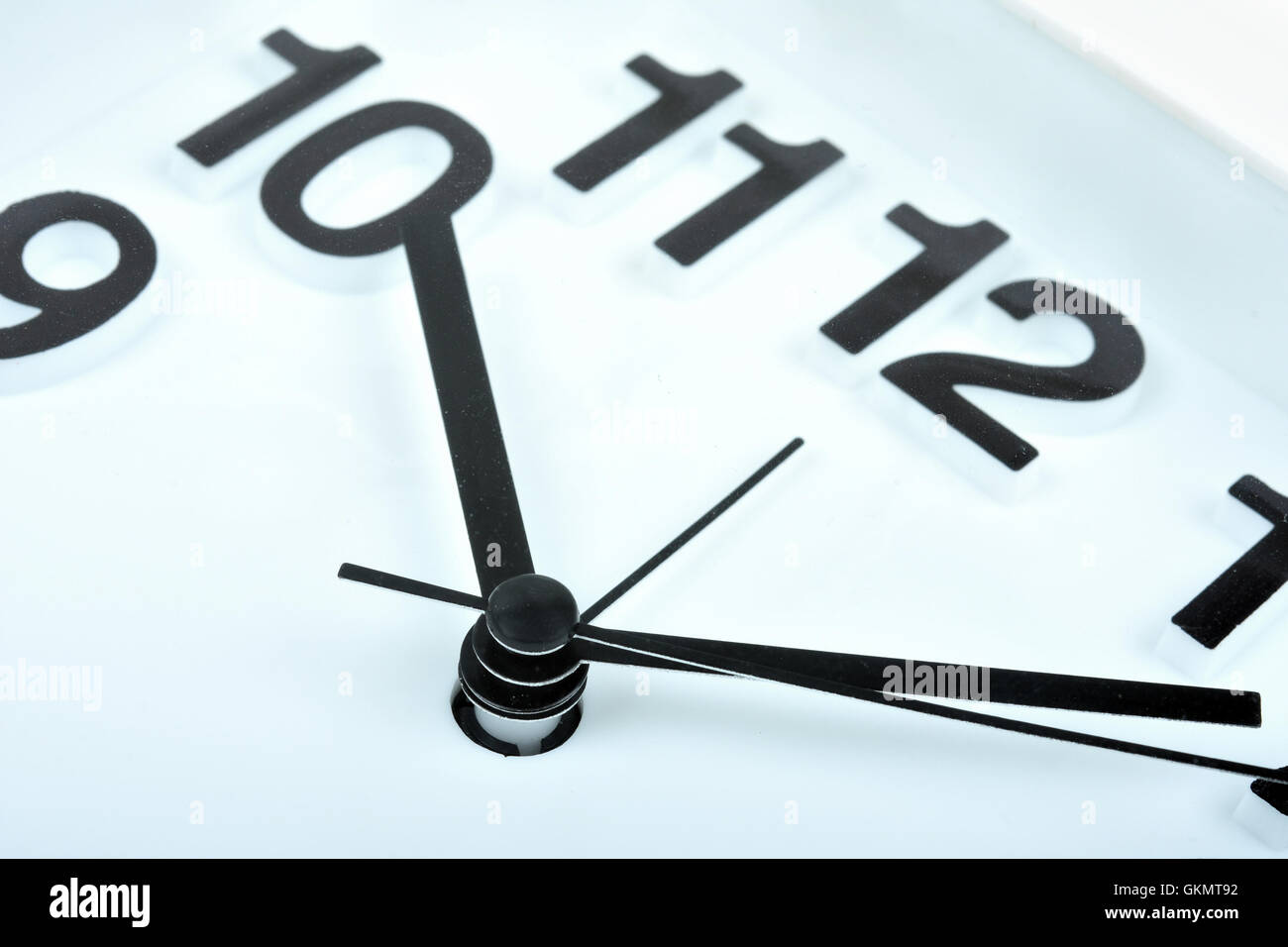 Round clock minute and second close-up Stock Photo - Alamy