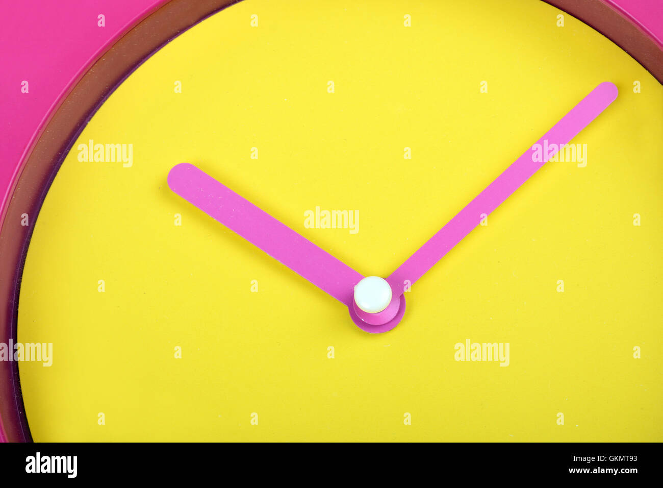 Round clock minute and second close-up Stock Photo - Alamy