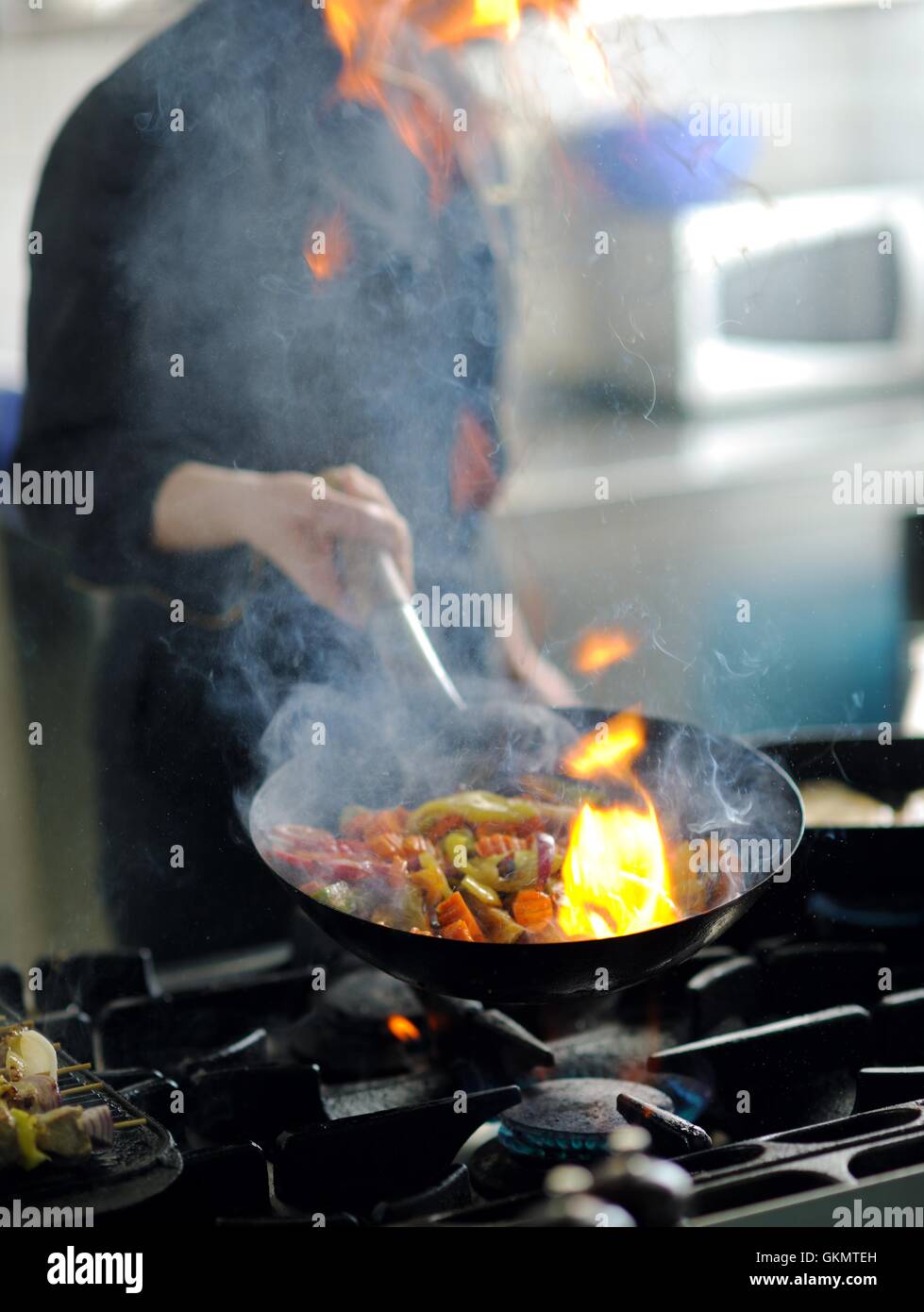 chef preparing meal Stock Photo - Alamy