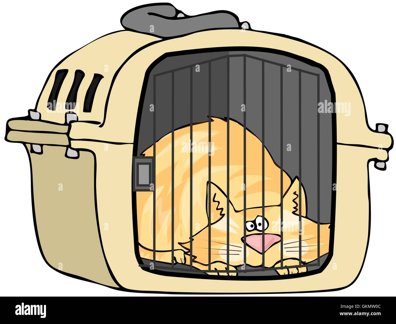 Cartoon cage hi-res stock photography and images - Alamy