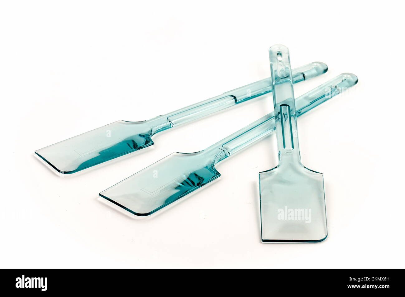 Light blue spatula kitchenware Stock Photo - Alamy