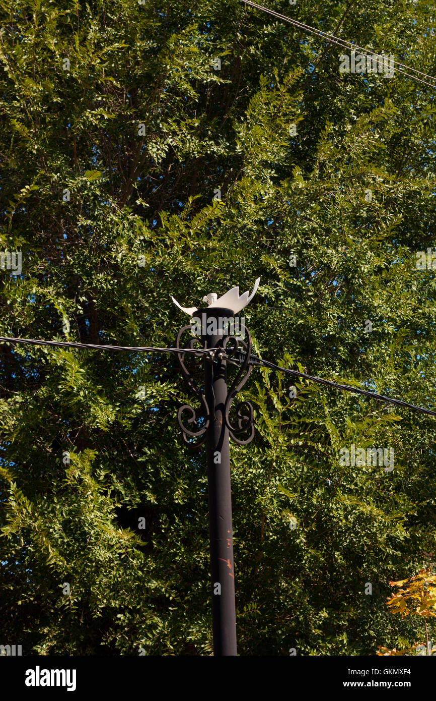 Broken street lamp Stock Photo - Alamy