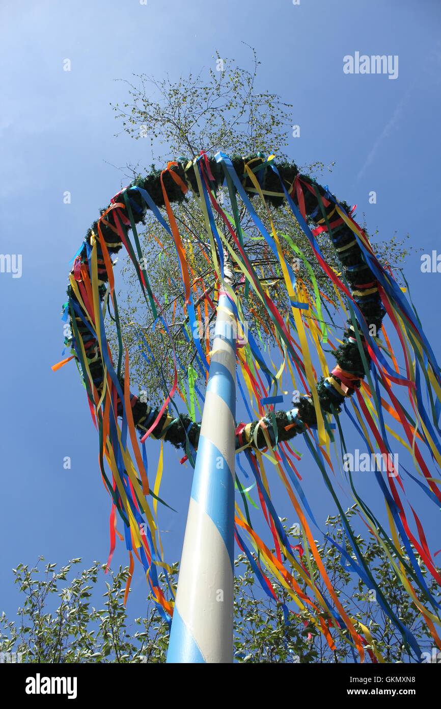 May pole ribbons hi-res stock photography and images - Alamy