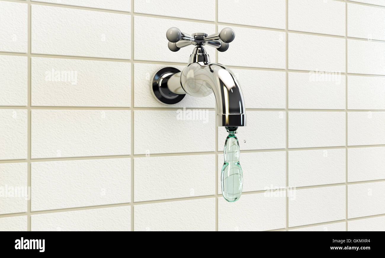 tap water drop Stock Photo - Alamy