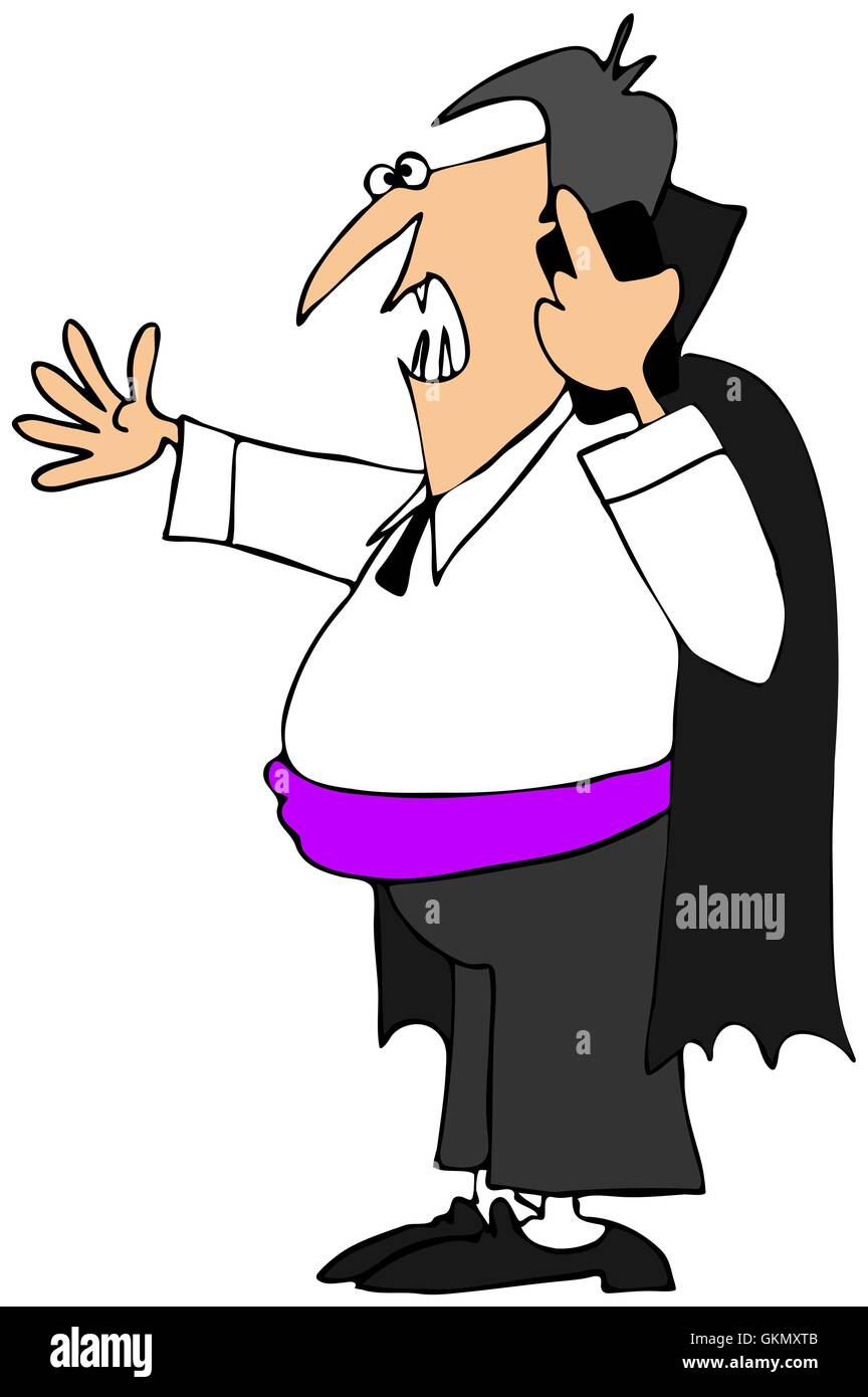 Vampire talking on a cellphone Stock Photo - Alamy