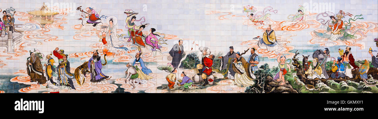 The eight immortals wall hi-res stock photography and images - Alamy