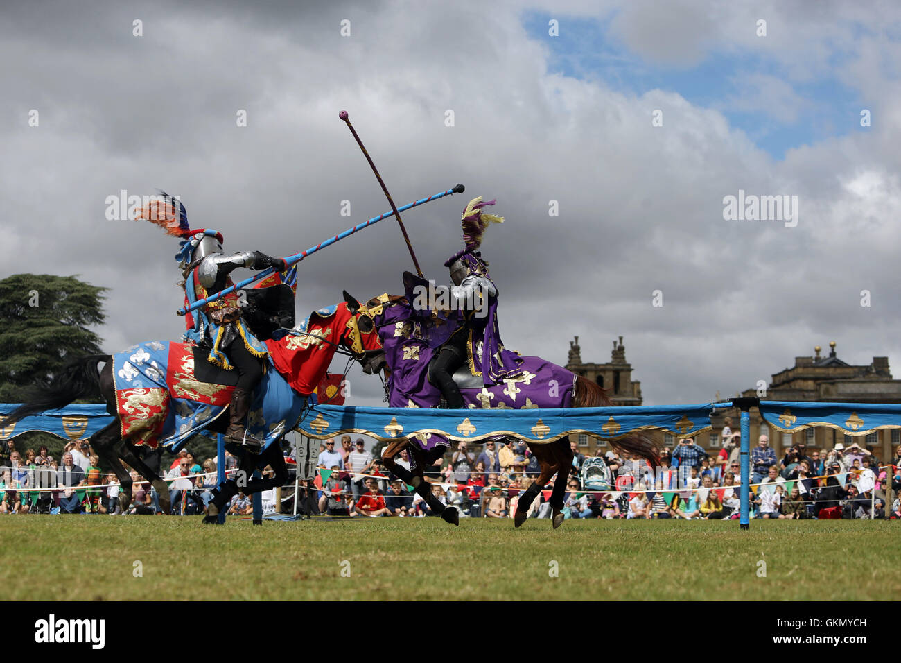Paul McMaster (left) as Caradog of Breacon and Glenn Lean as Baron of ...