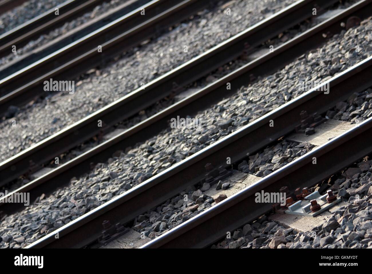 railway tracks background Stock Photo - Alamy