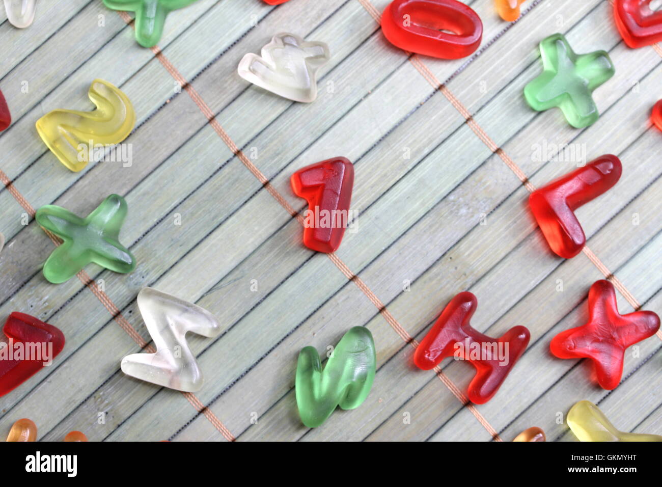 sweet letters number one Stock Photo - Alamy