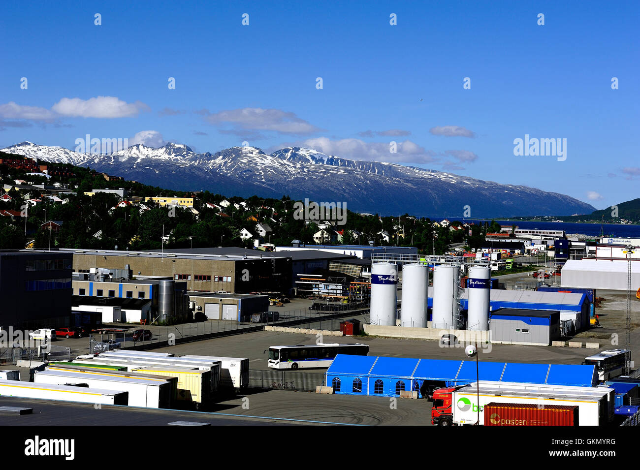 The port of Tromso, Norway Stock Photo - Alamy