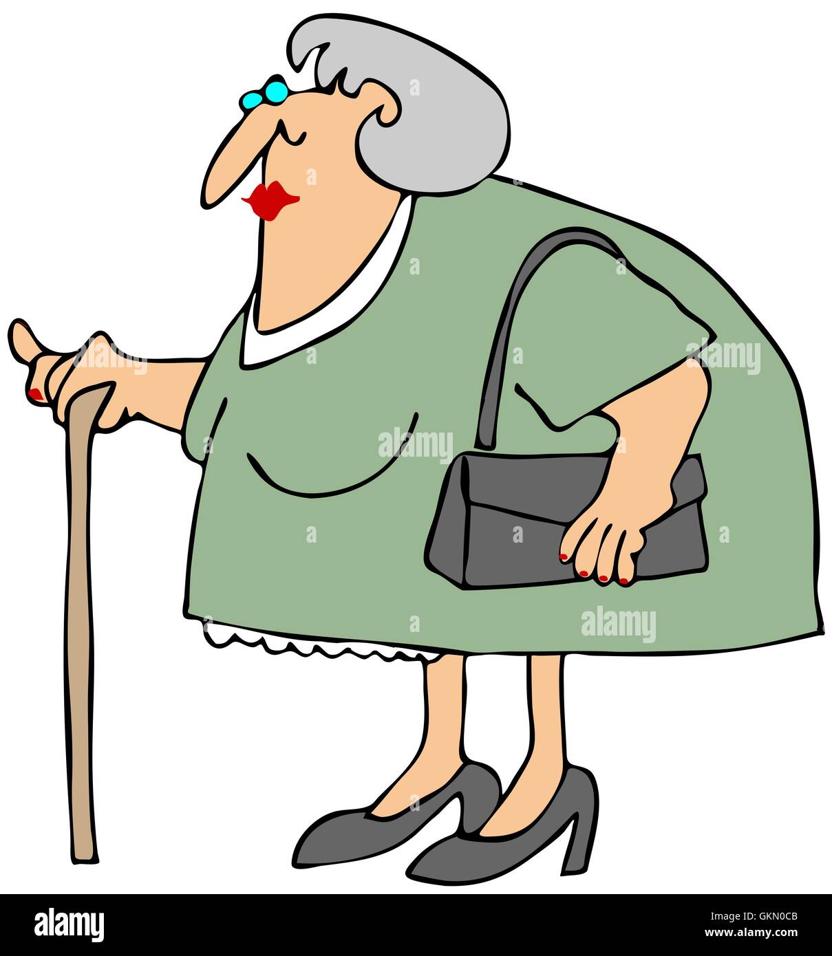 Cartoon Old Lady Stock Photos & Cartoon Old Lady Stock Images - Alamy