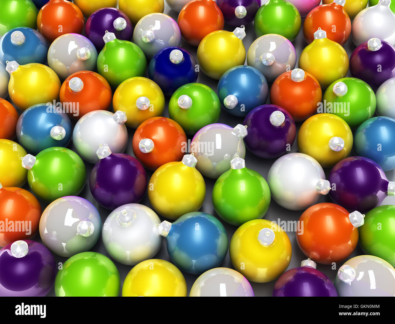 background from Christmas toys of different colours in the form of ...