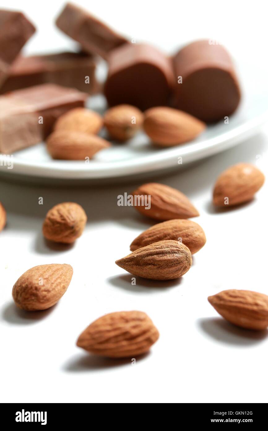 almond nougat pieces Stock Photo - Alamy