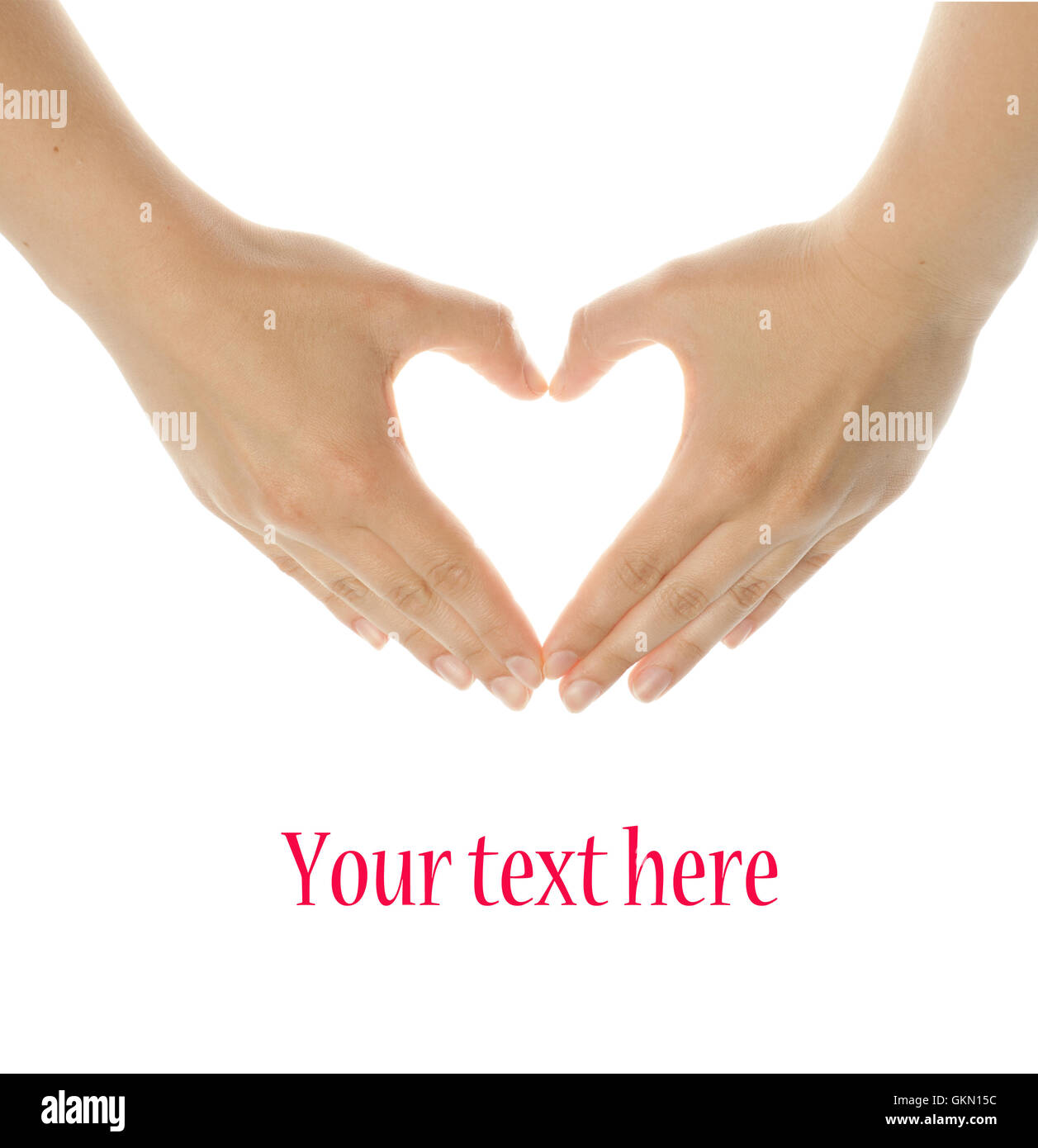 Hands make heart shape Stock Photo - Alamy