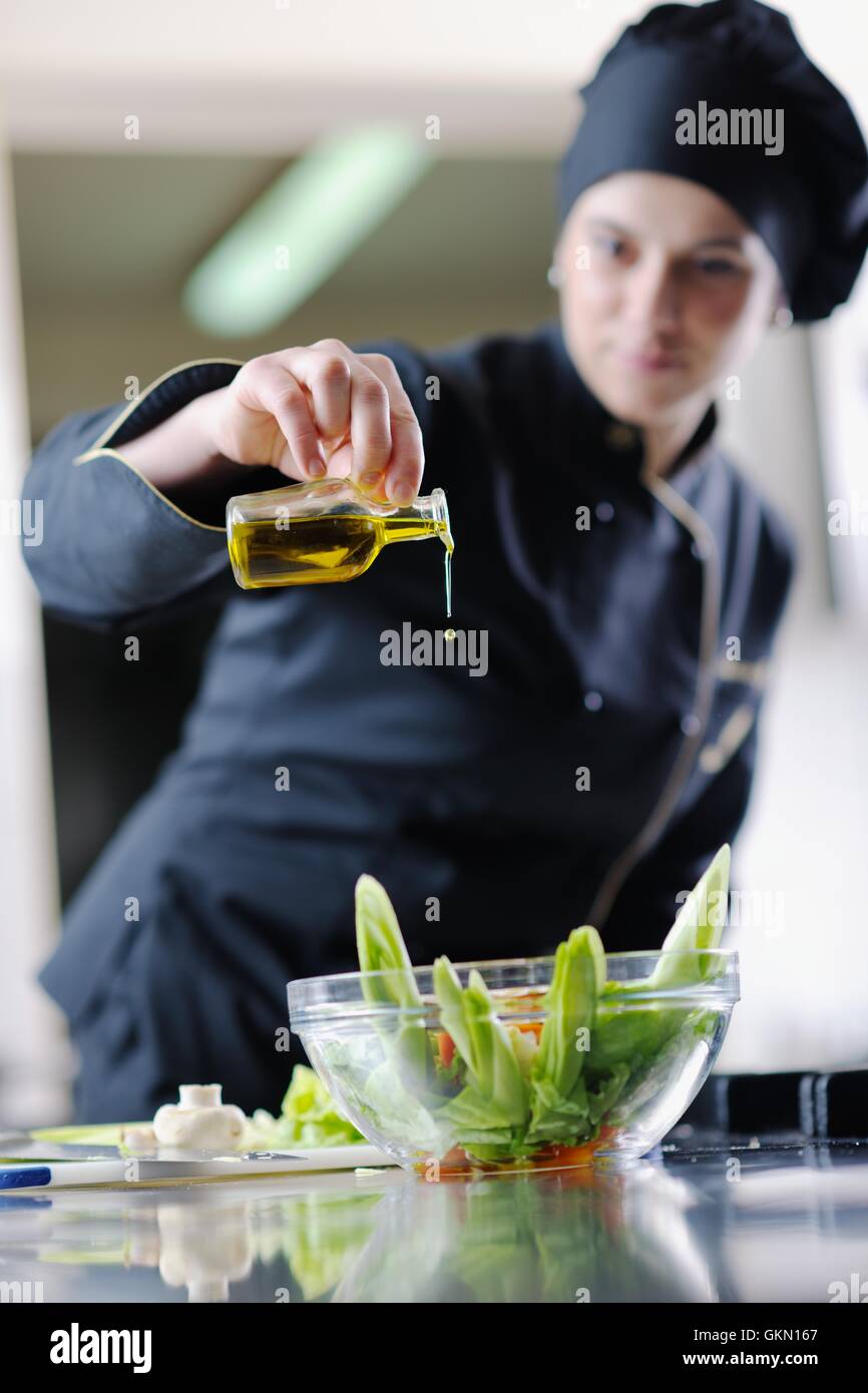 chef preparing meal Stock Photo - Alamy