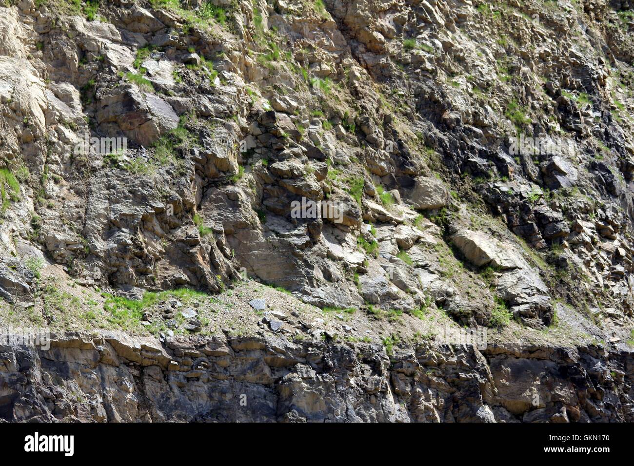 quarry wall texture Stock Photo - Alamy