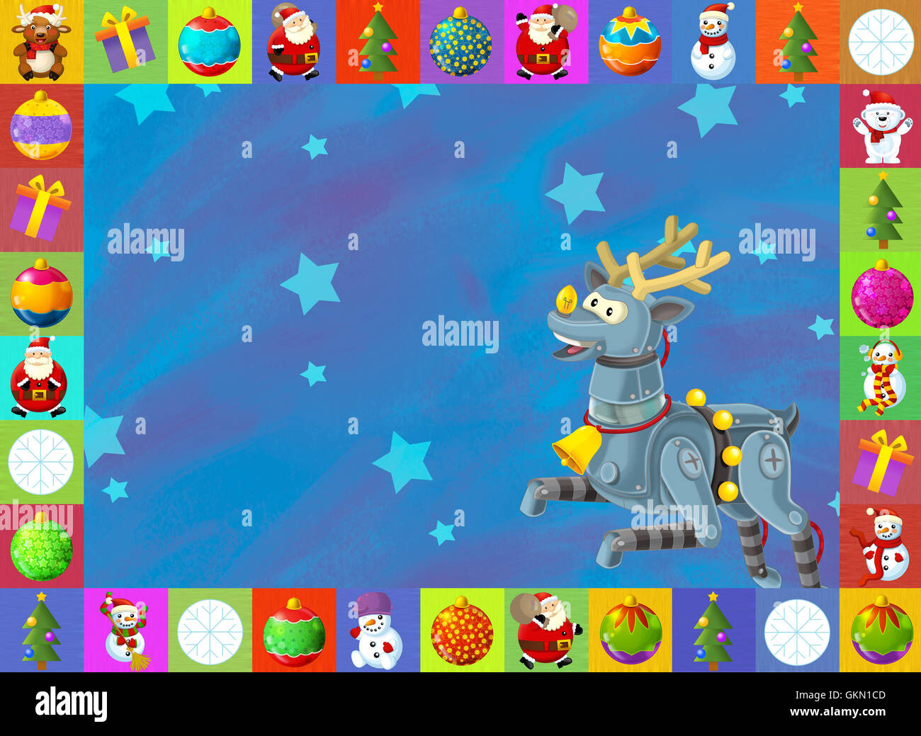 The happy christmas scene - christmas robots - robotics - electronics ...