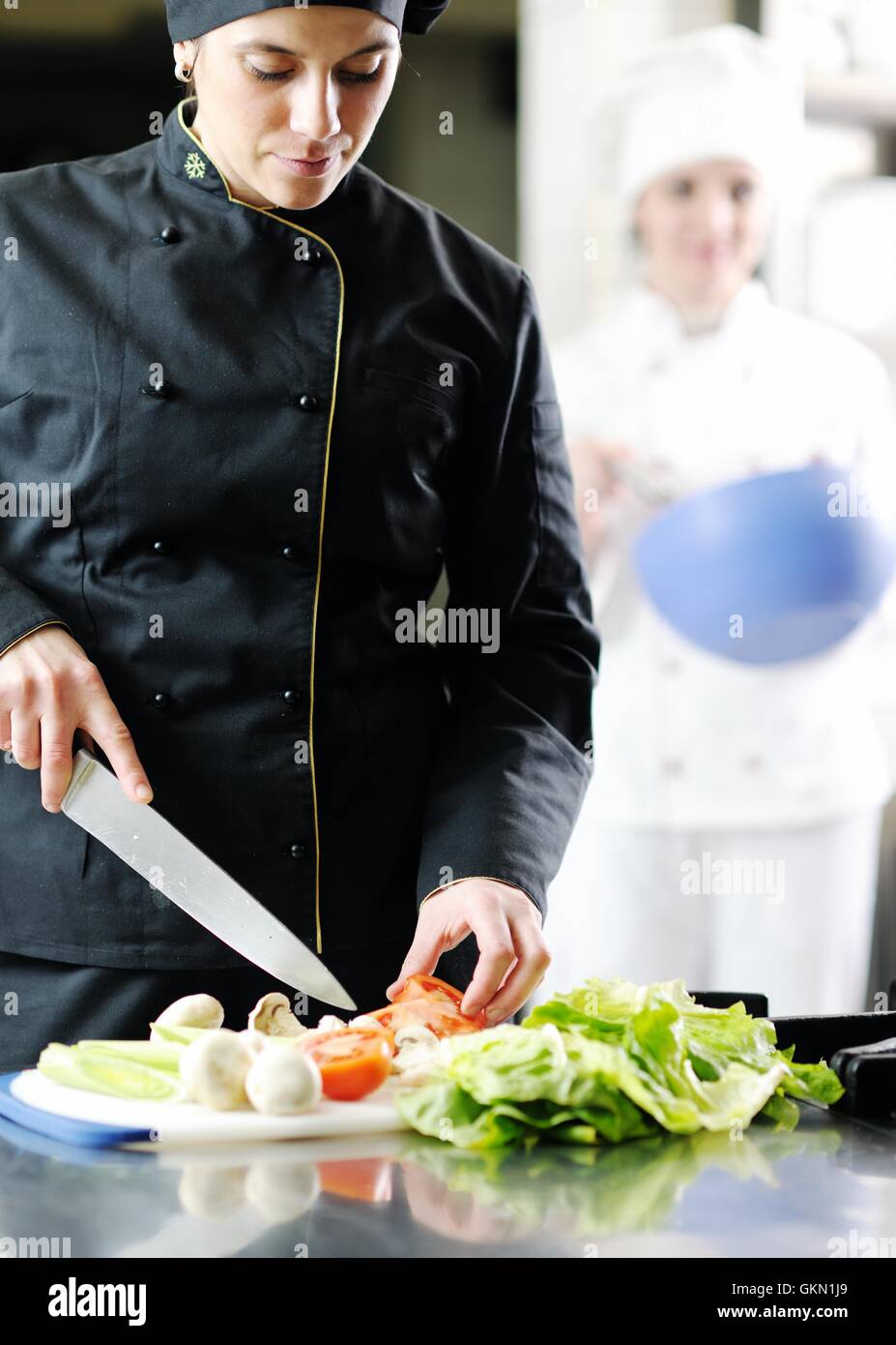 chef preparing meal Stock Photo - Alamy