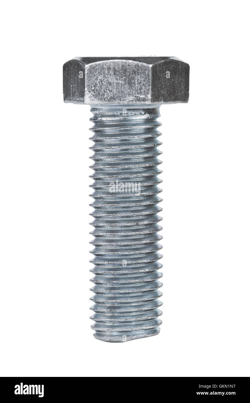 Bolt on a white background Stock Photo - Alamy