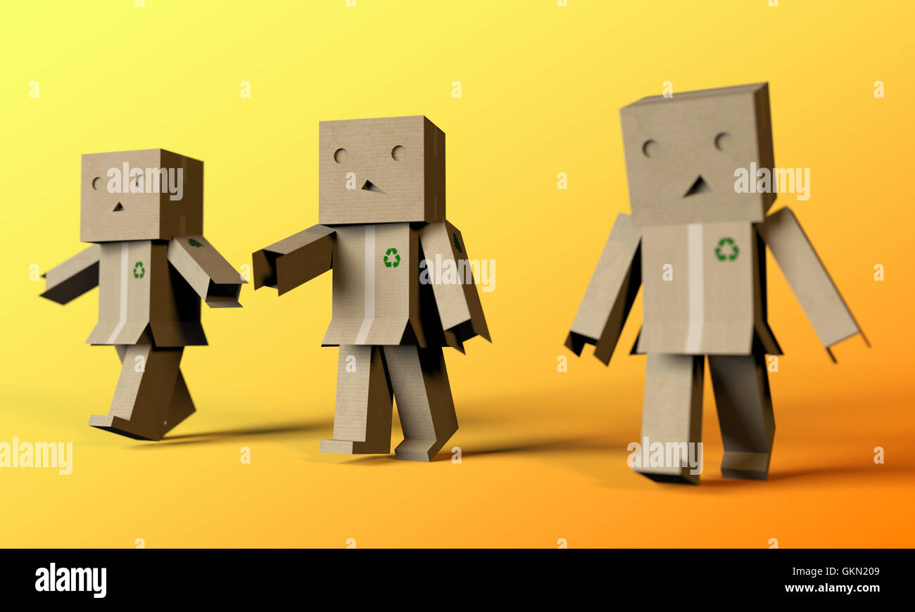Cardboards men hi-res stock photography and images - Alamy