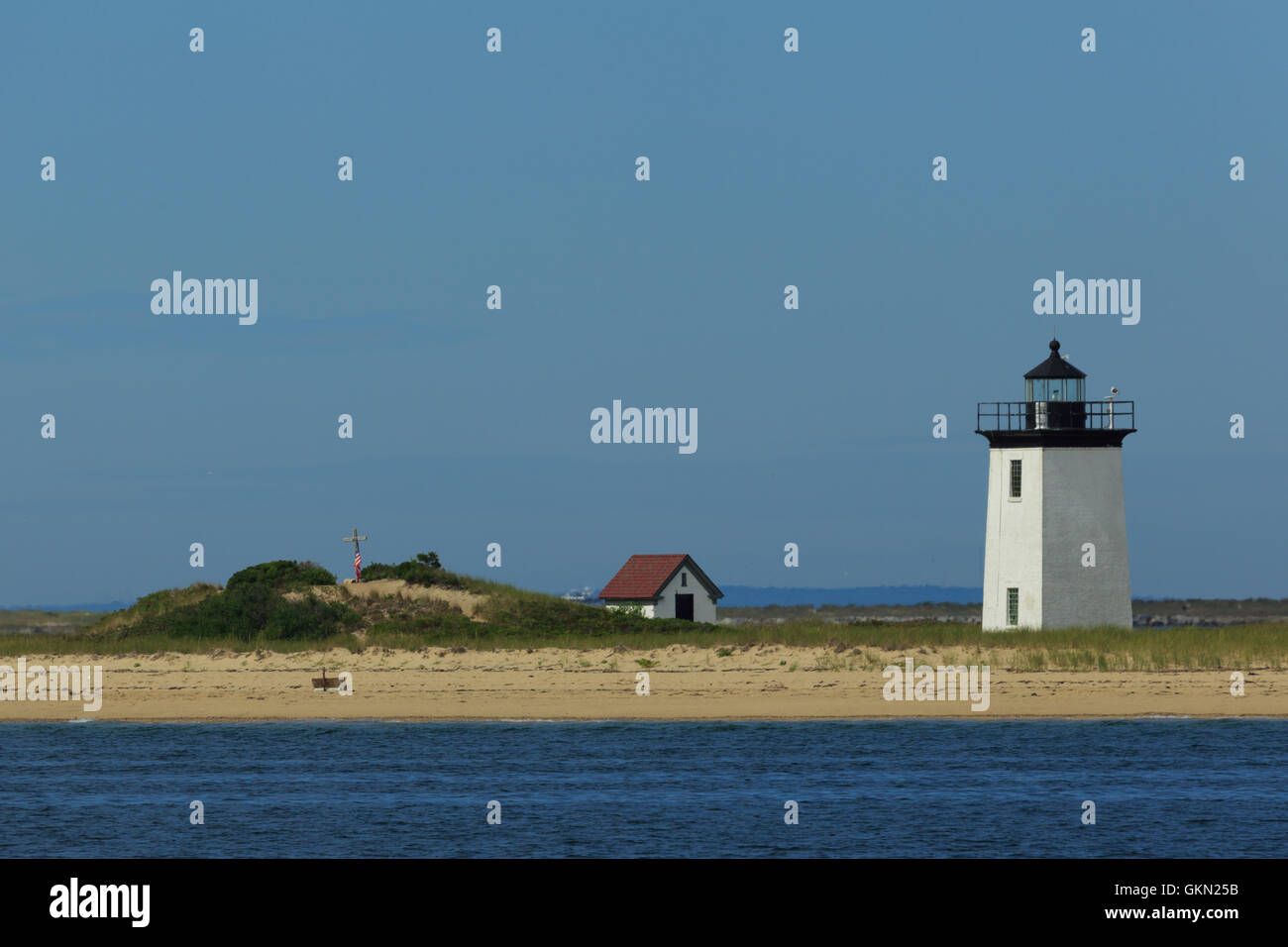 A photograph of Long Point Light Station in Provincetown, Massachusetts ...