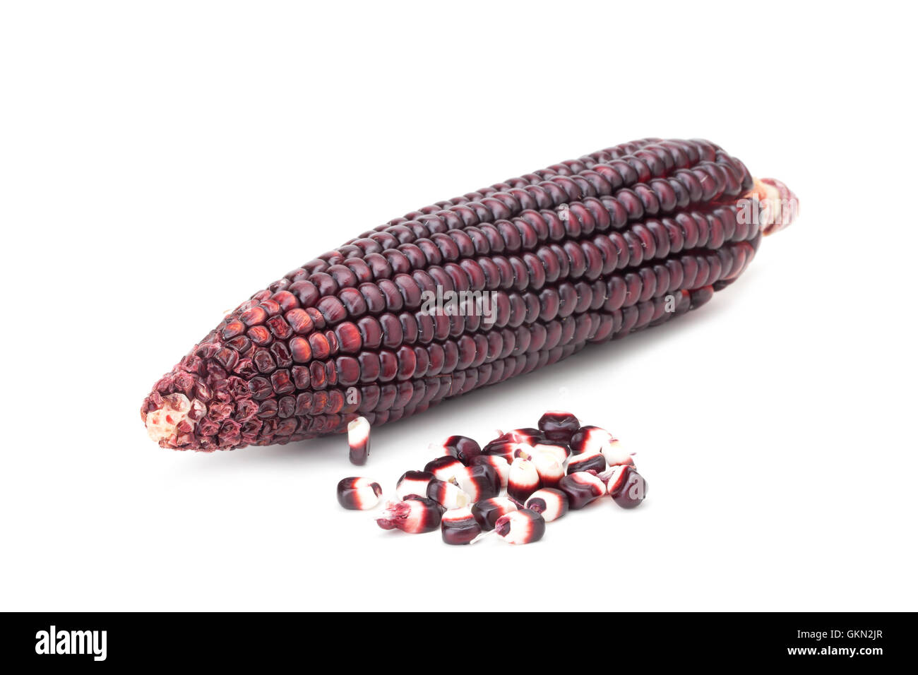 purple corn isolated on white background Stock Photo - Alamy