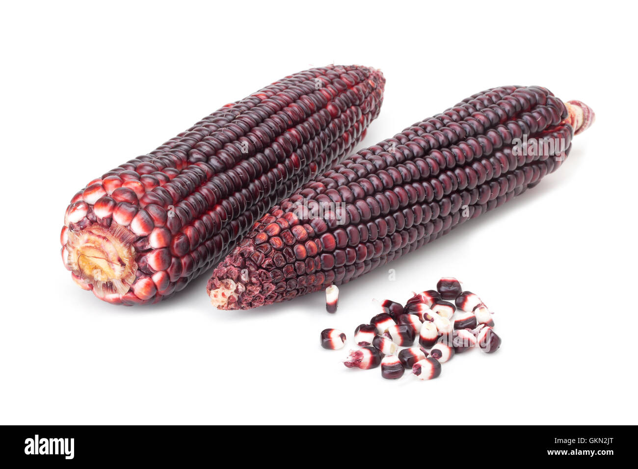 purple corn isolated on white background Stock Photo - Alamy
