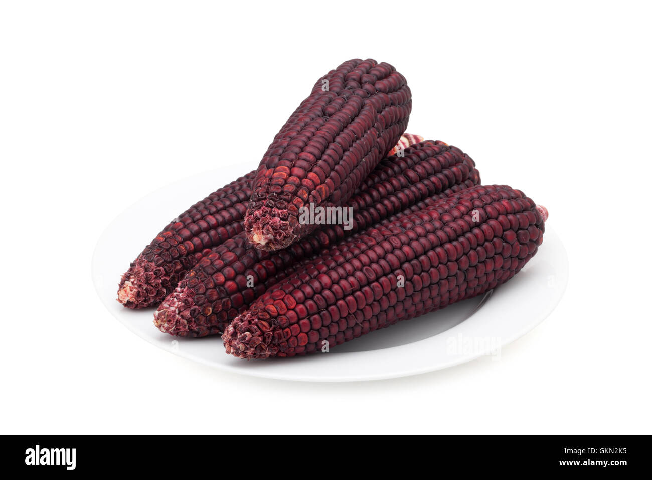 purple corn isolated on white background with clipping path Stock Photo ...
