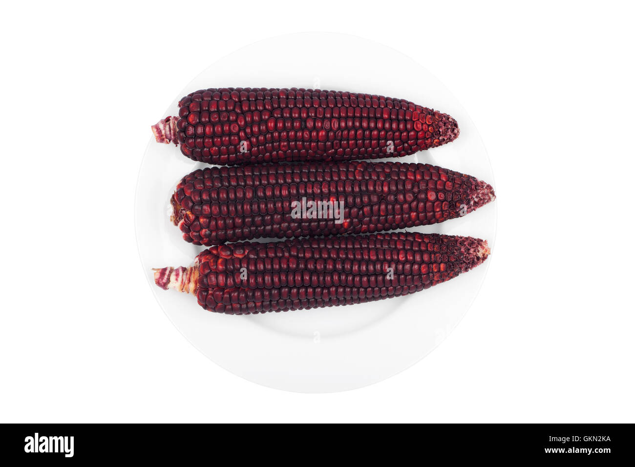 purple corn isolated on white background with clipping path Stock Photo ...