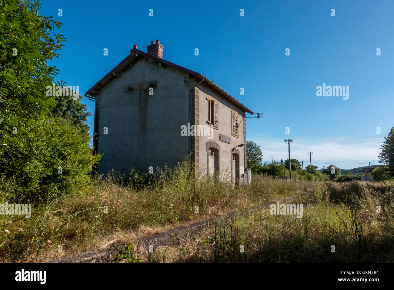 Abandoned Train Station France Stock Photos & Abandoned Train Station ...