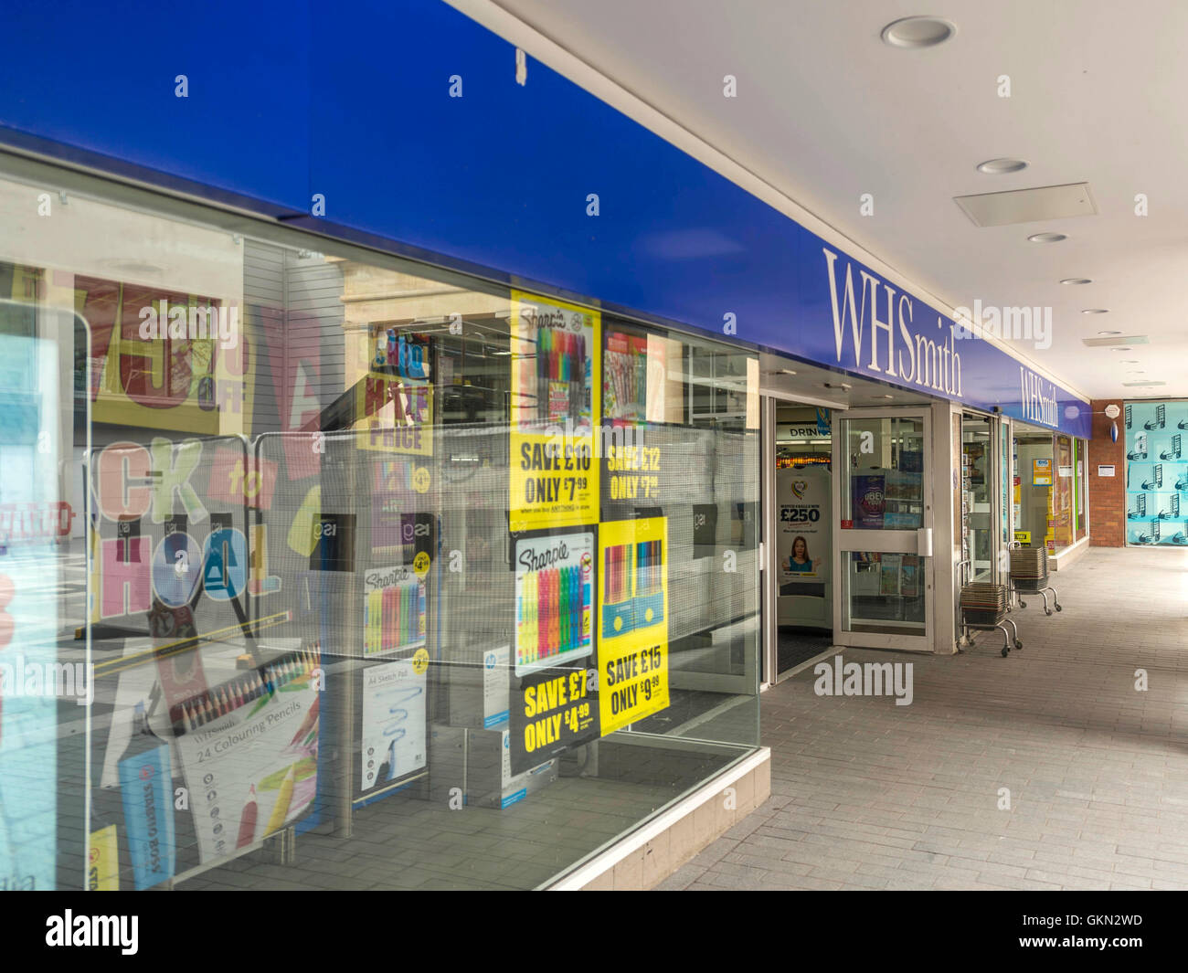 WH Smith Retail Outlet, Exeter City Centre, Devon Stock Photo - Alamy
