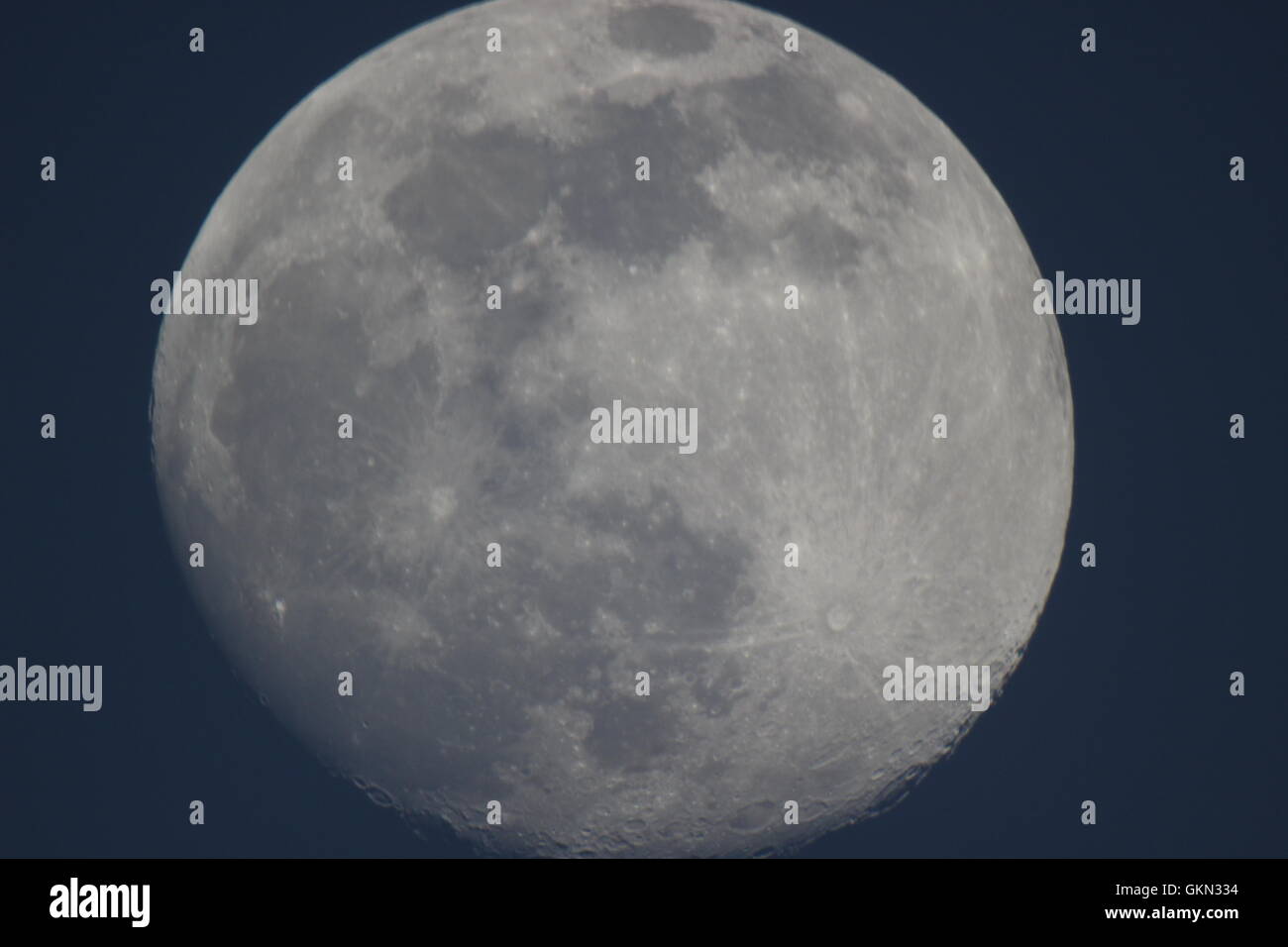 Waxing moon in the night sky hi-res stock photography and images - Alamy