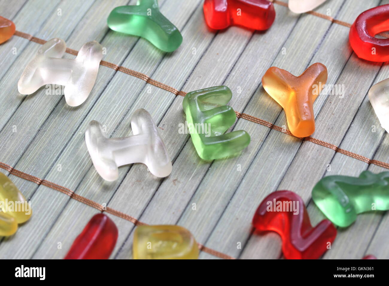 sweet letters hey Stock Photo - Alamy