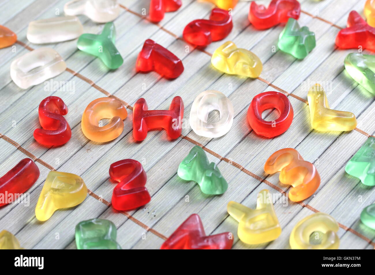 sweet letters school Stock Photo - Alamy