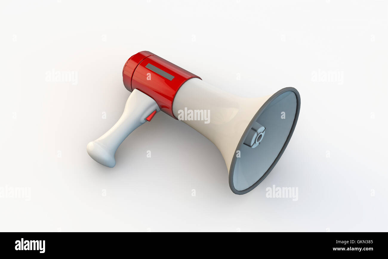Red megaphone hi-res stock photography and images - Alamy