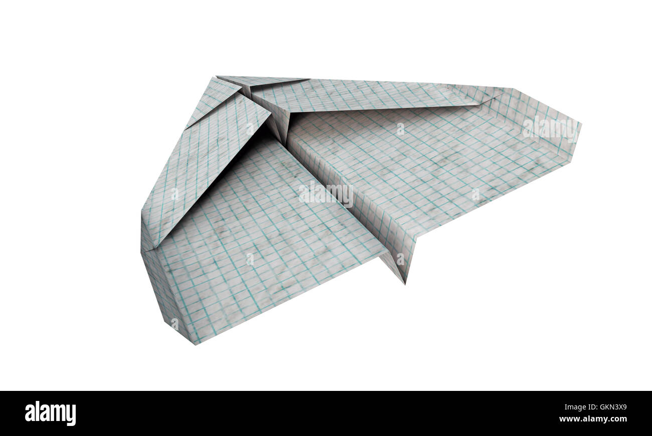 Crumpled paper airplane isolated hi-res stock photography and images ...