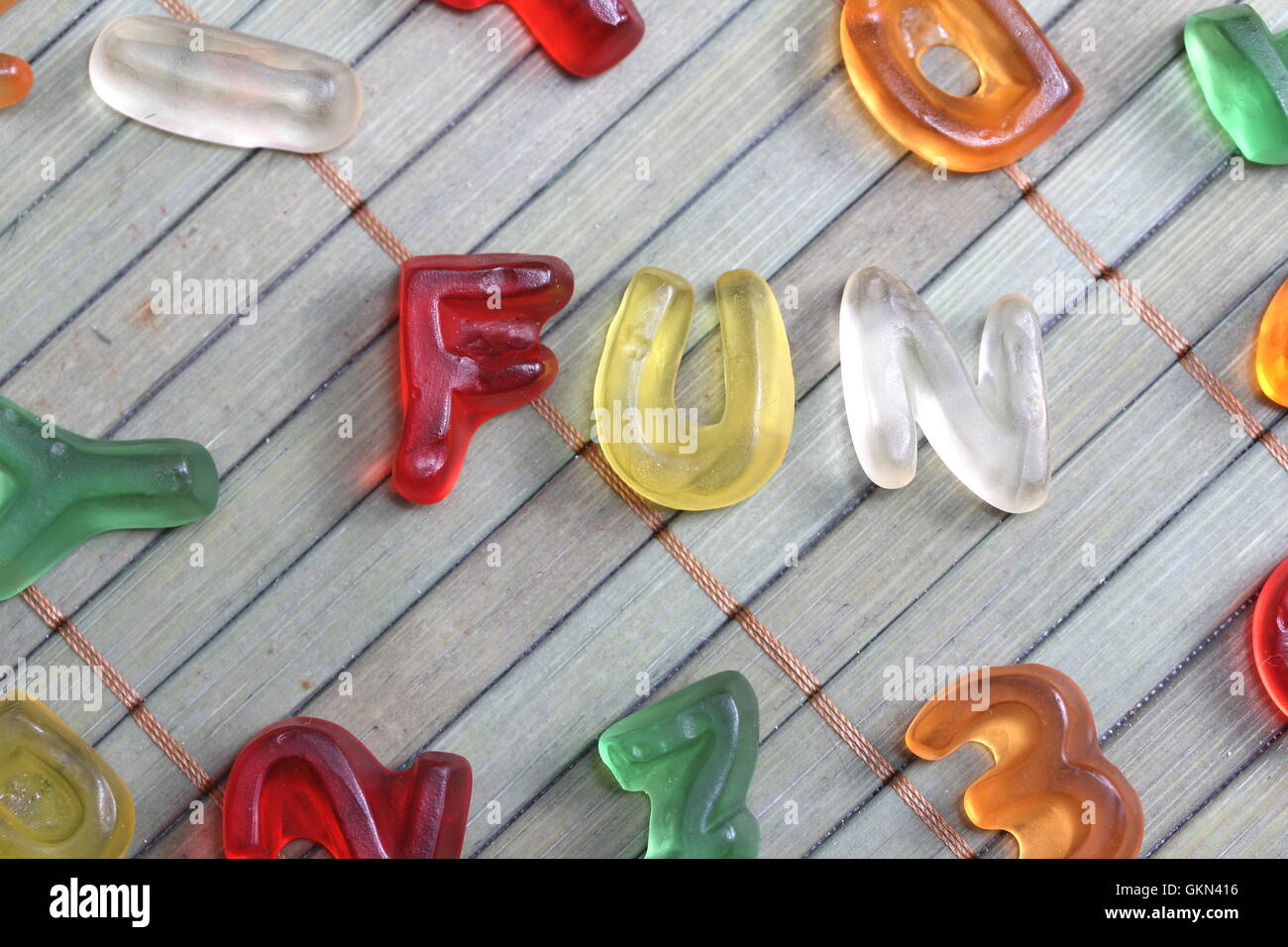 sweet letters fun Stock Photo - Alamy
